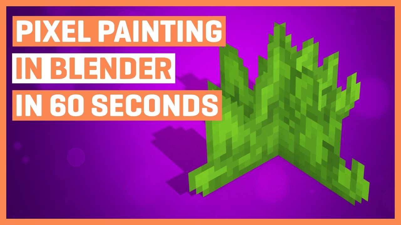Pixel Painting in Blender | in 60 seconds⚡️ - YouTube