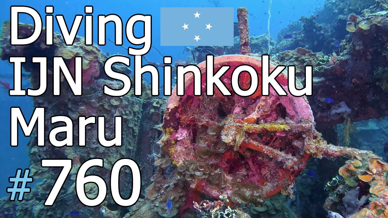 IJN Shinkoku Maru [+1944], Truk Lagoon 🇫🇲 (#760) - YouTube