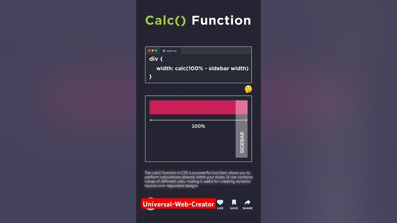 Calc Function Himsingh Coding Html Css Webdesign Irfanmalik