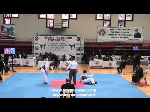 58kg Caner Buke - Oguzalp Angin (2012 Turkish Senyor Taekwondo Championships)