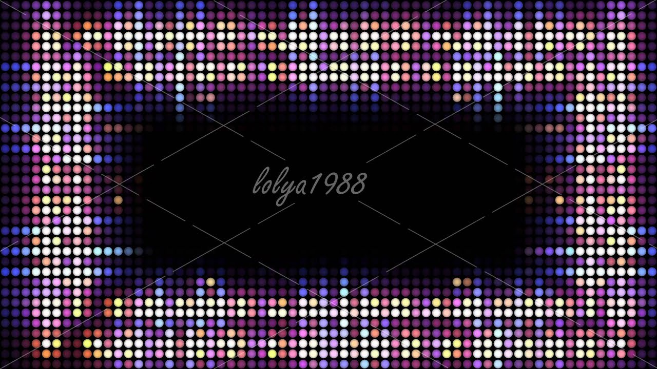 Border of lights from a stage - YouTube