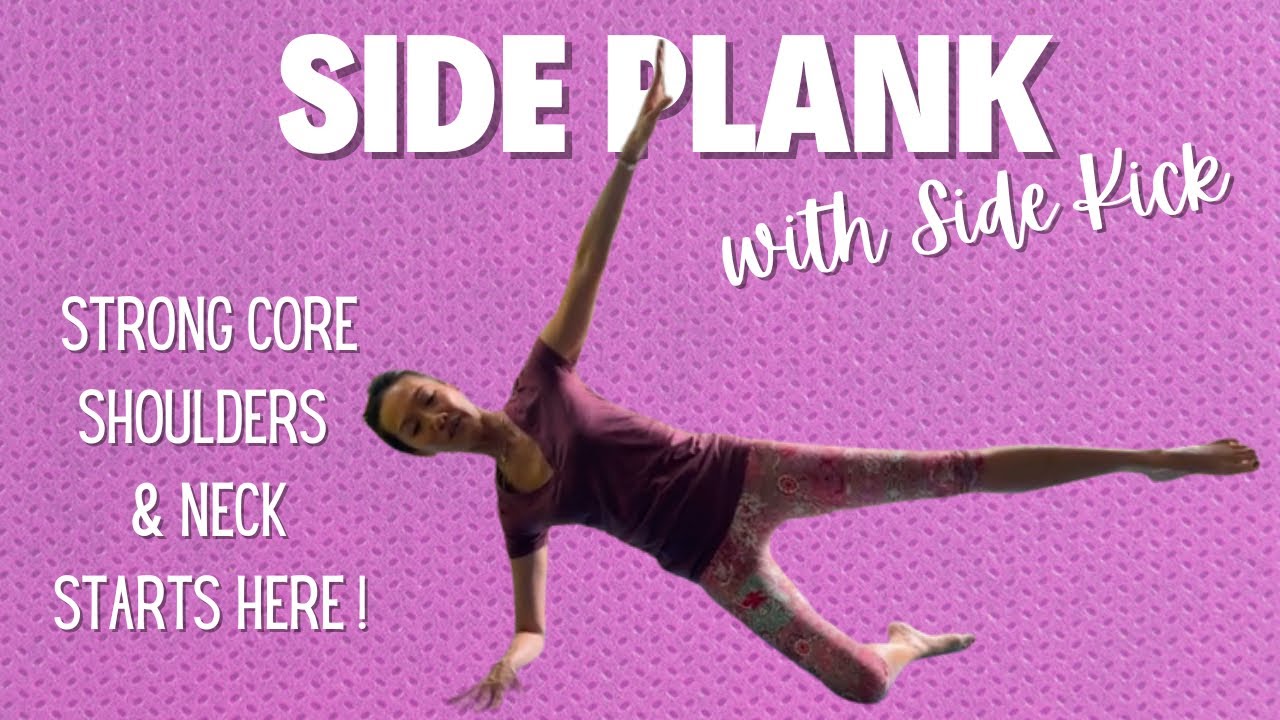 Pilates : Side Plank with Side Kick- Strong Core Exercise | Hip ...