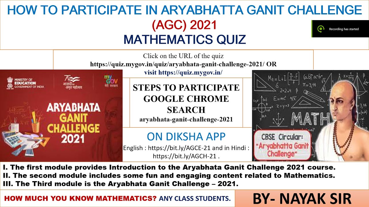 Aryabhatta Ganit Challenge