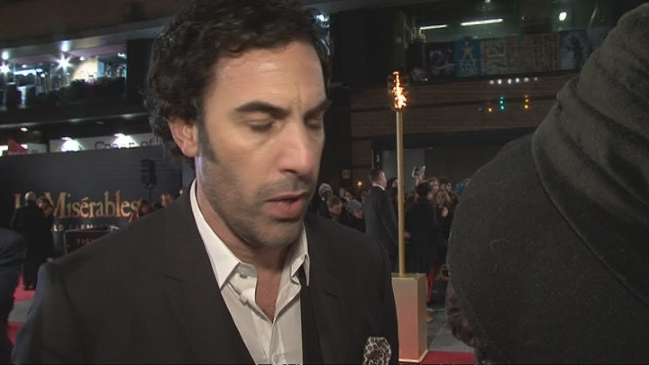 Funny Sacha Baron-Cohen interview: Actor attends Les Misérables ...