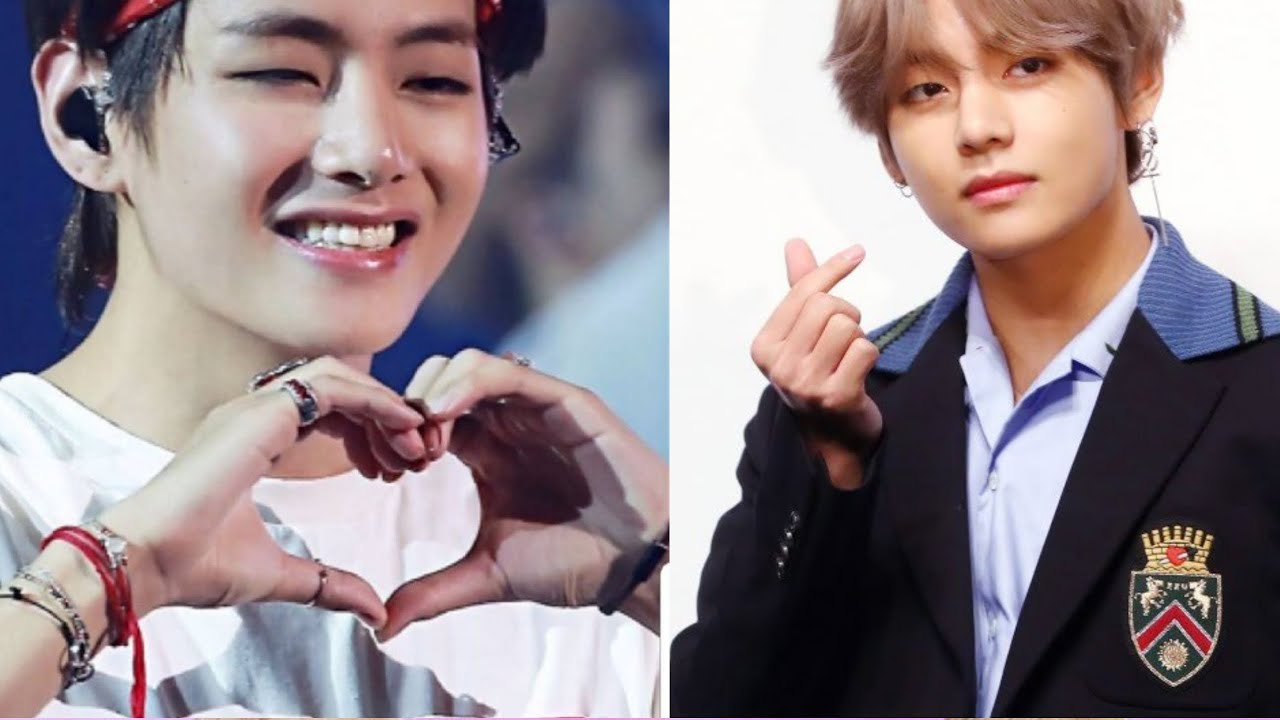 Kim Tae Hyung aka V bts show his love or heart to us armys forever# ...