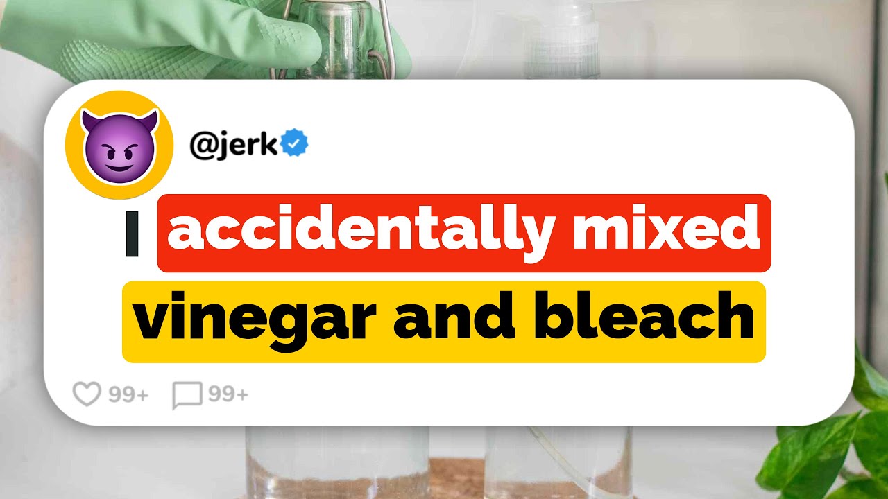 I Accidently Mixed BLEACH and VINEGAR... Creating a POISONOUS GAS - YouTube
