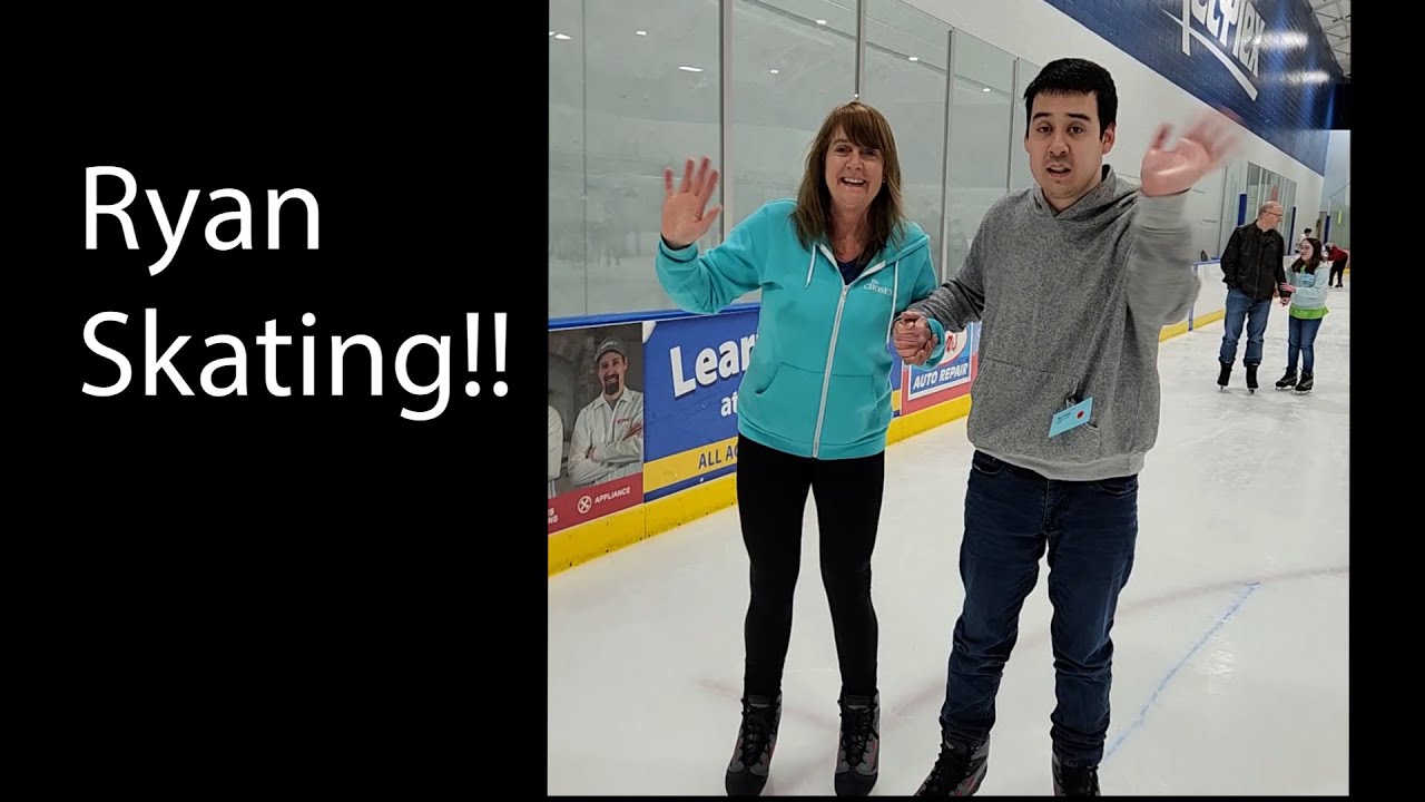 Ryan Learning to Ice Skate 4/24 at All Inclusive Skate Session - YouTube