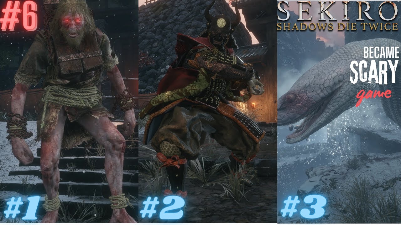 HUNTING SEKIRO - THREE EXTREMELY HARD ENEMY - THE GREAT SERPENT ...