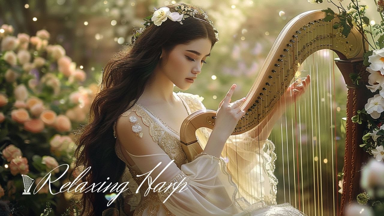 Relaxing Harp Music for Stress Relief and Deep Sleep | Peaceful Sounds ...