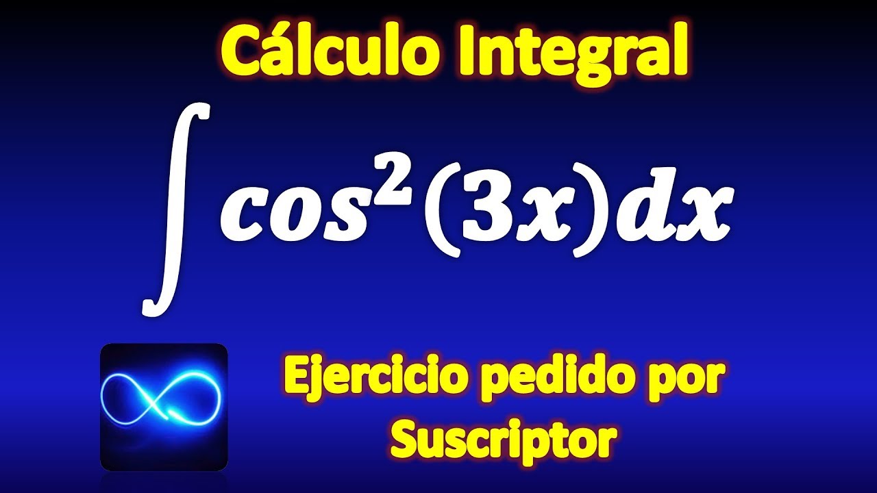 Integral de coseno al cuadrado, integral trigonométrica - YouTube