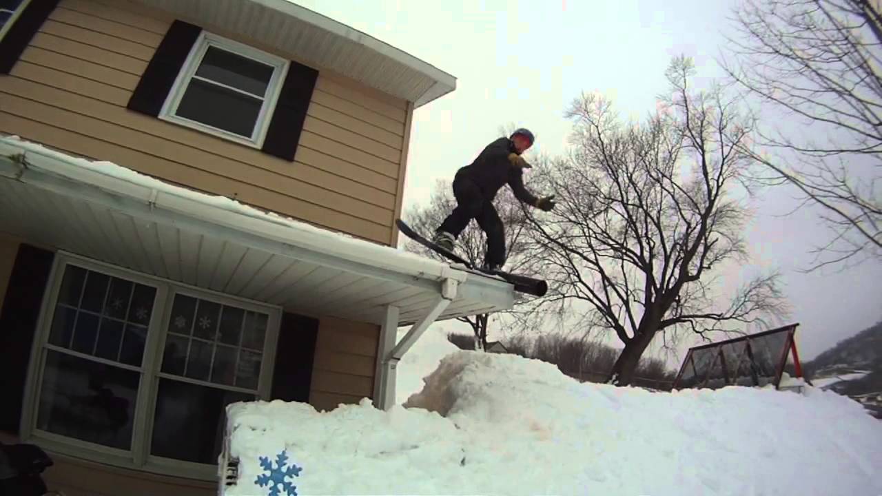 3BC November Backyard Snowboarding 2014 - YouTube