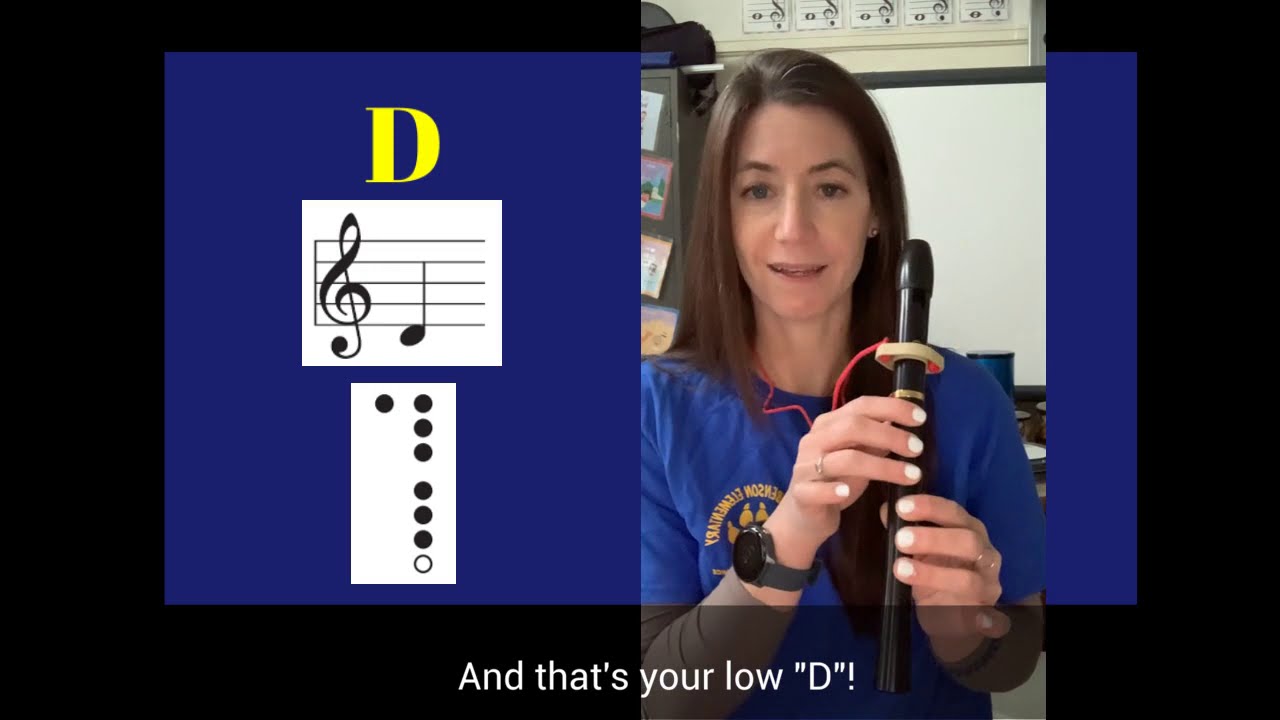 Recorder Fingerings Low D - YouTube
