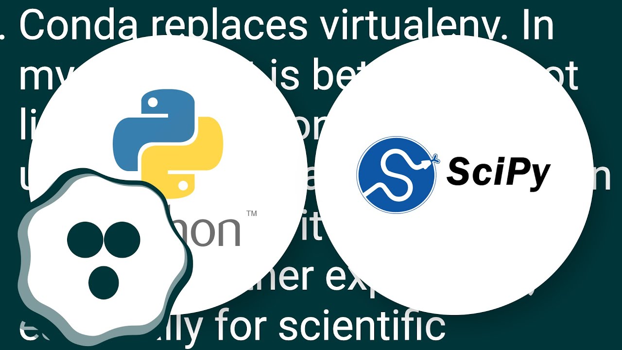 Does Conda replace the need for virtualenv? - YouTube