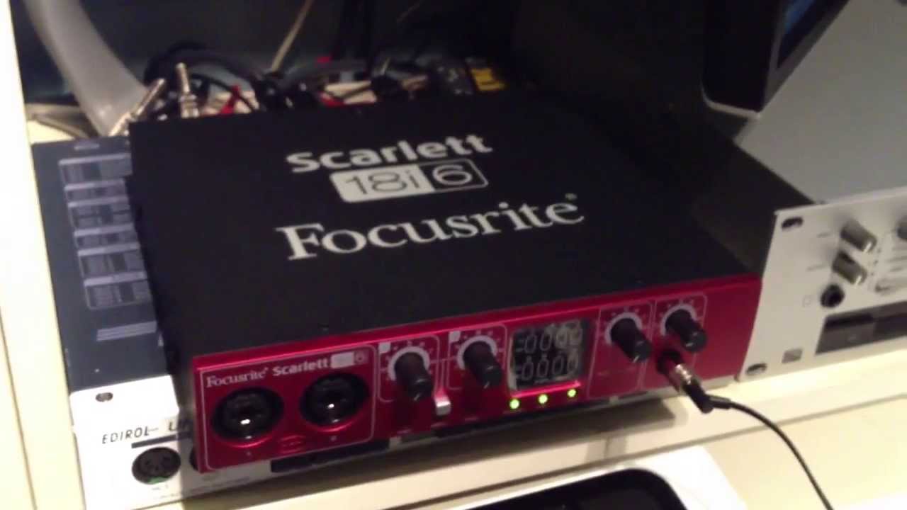 Focusrite Scarlett 18i6 - Disconnection Issues - YouTube