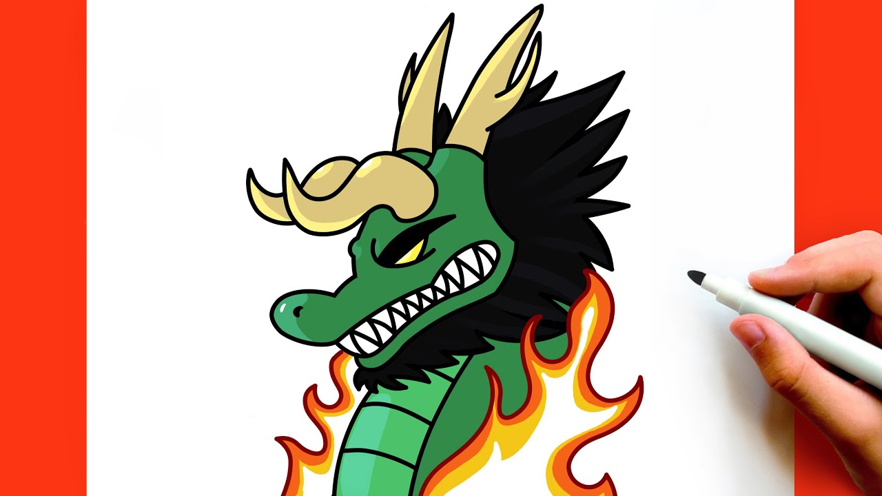How to draw DRAGON Fruit | Permanent | Blox Fruits | Step by step - YouTube
