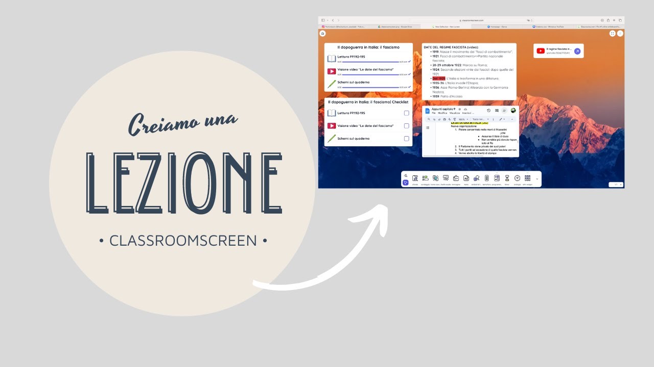 CREA una LEZIONE su CLASSROOMSCREEN - YouTube