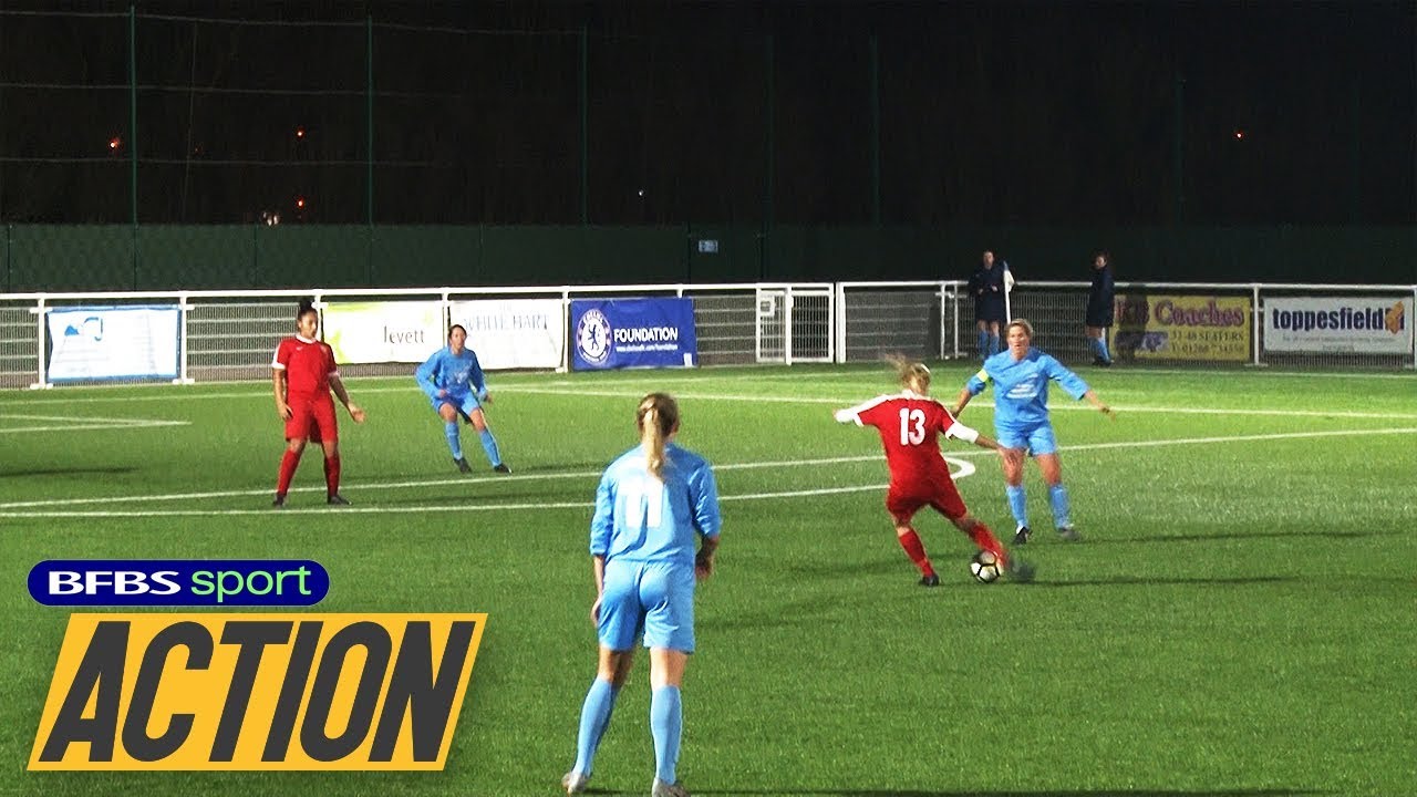ACTION | Football: RAF Ladies vs. Essex FA - YouTube