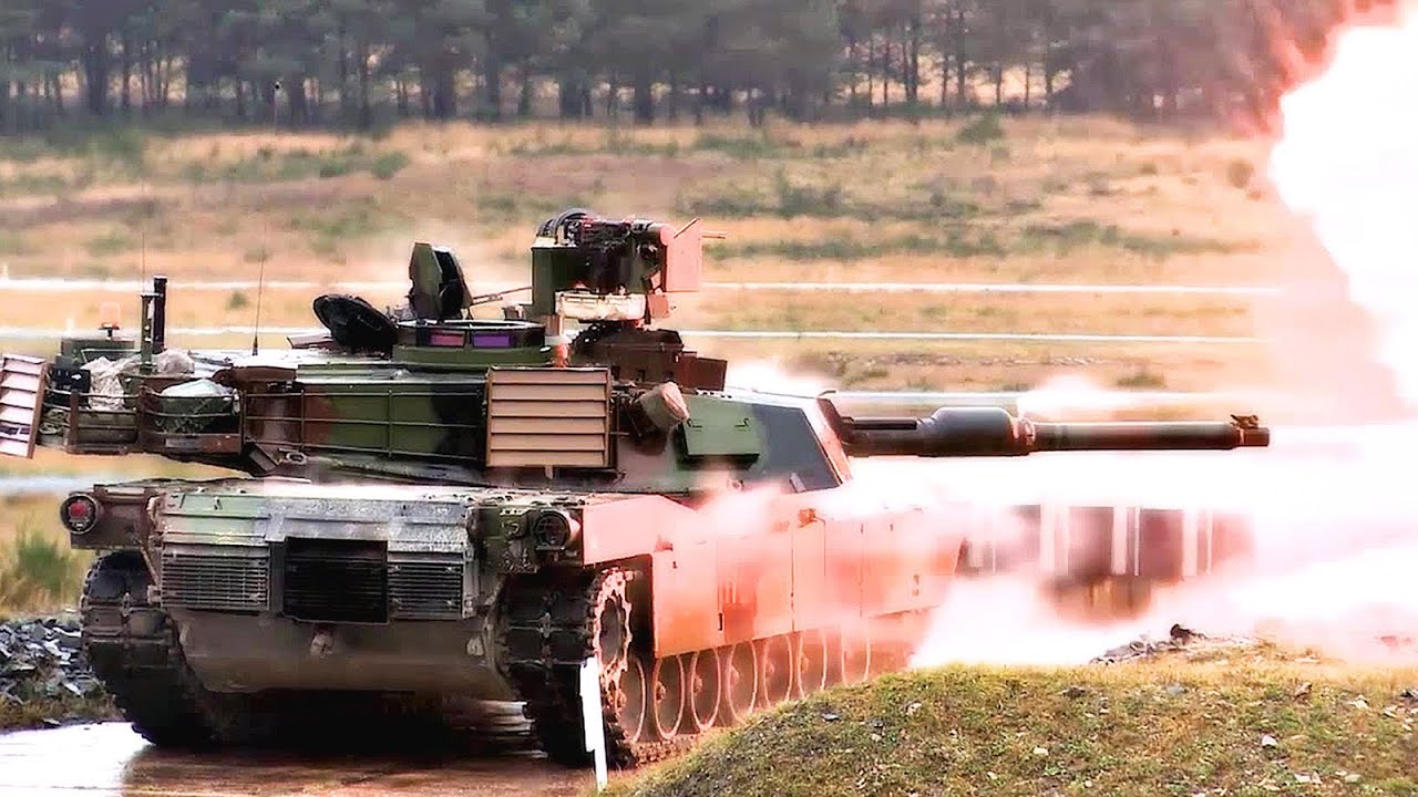 US Military M1 Abrams Tank - Awesome Gunnery Range - YouTube