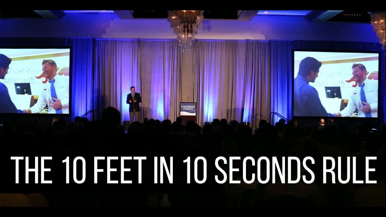 The 10 feet in 10 seconds rule to welcome customers - YouTube