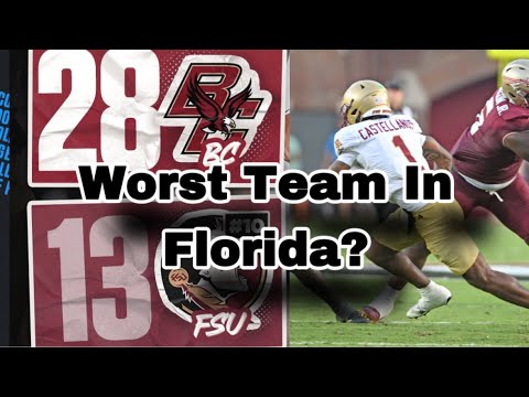 FSU Loses To Boston College 28-13 Yikes!! - YouTube