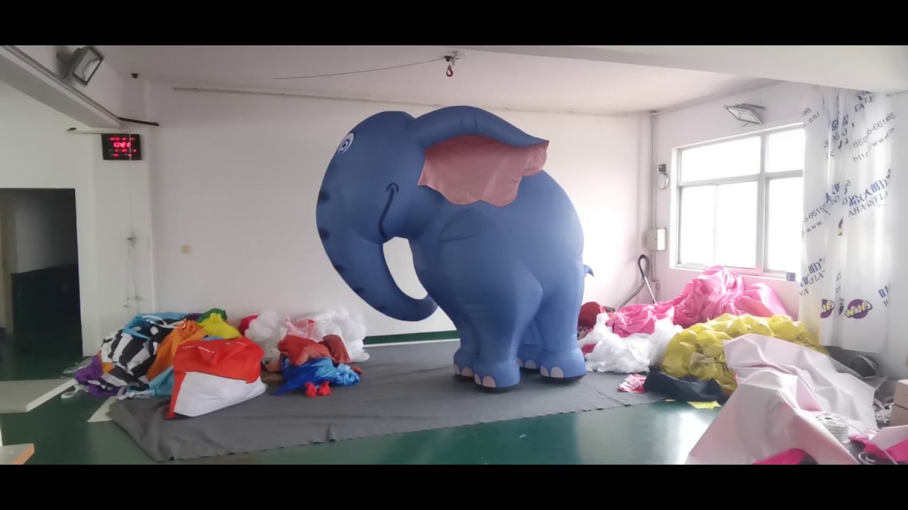 Inflatable Elephant Costume For Stage Decoration - YouTube