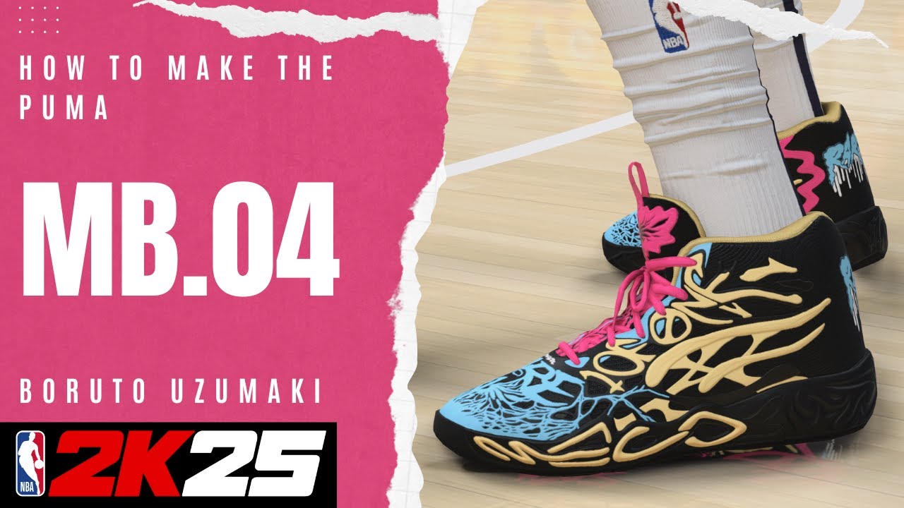How to Make the Puma MB.04 Boruto Uzumaki | NBA 2K25 Next Gen Shoe ...