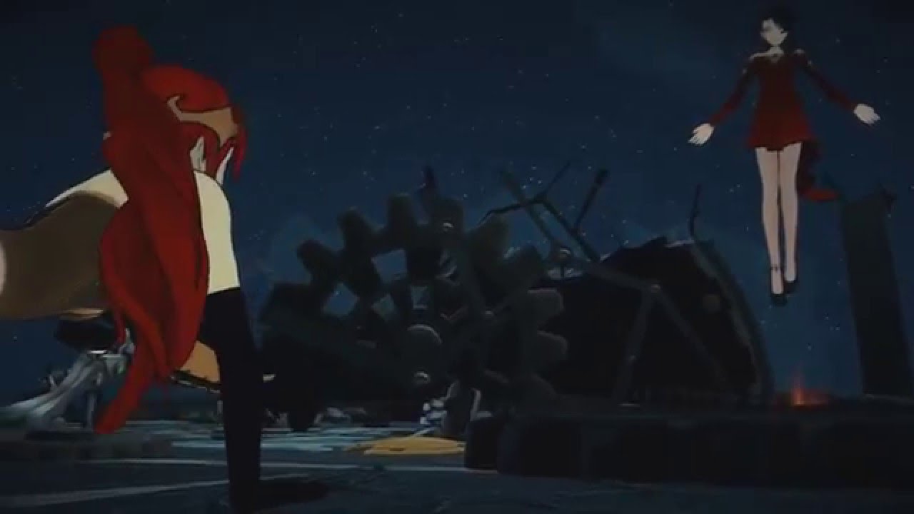 RWBY season 3 fight pyrrha vs cinder - YouTube