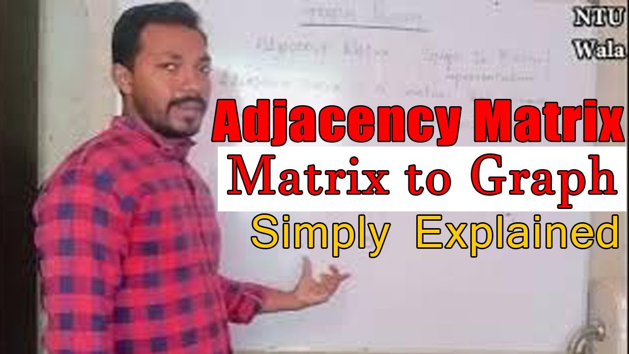 Adjacency Matrix in graph theory | Matrix to Graph conversion | Graph ...
