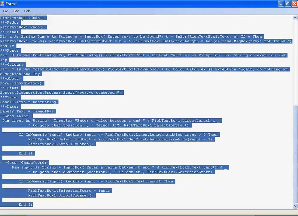 How to Make NotePad in Visual Basic 2008 - YouTube