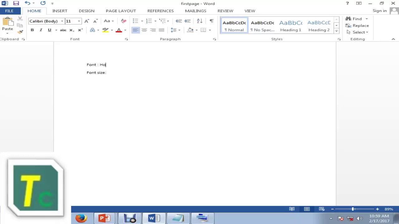 How to choose select font - YouTube