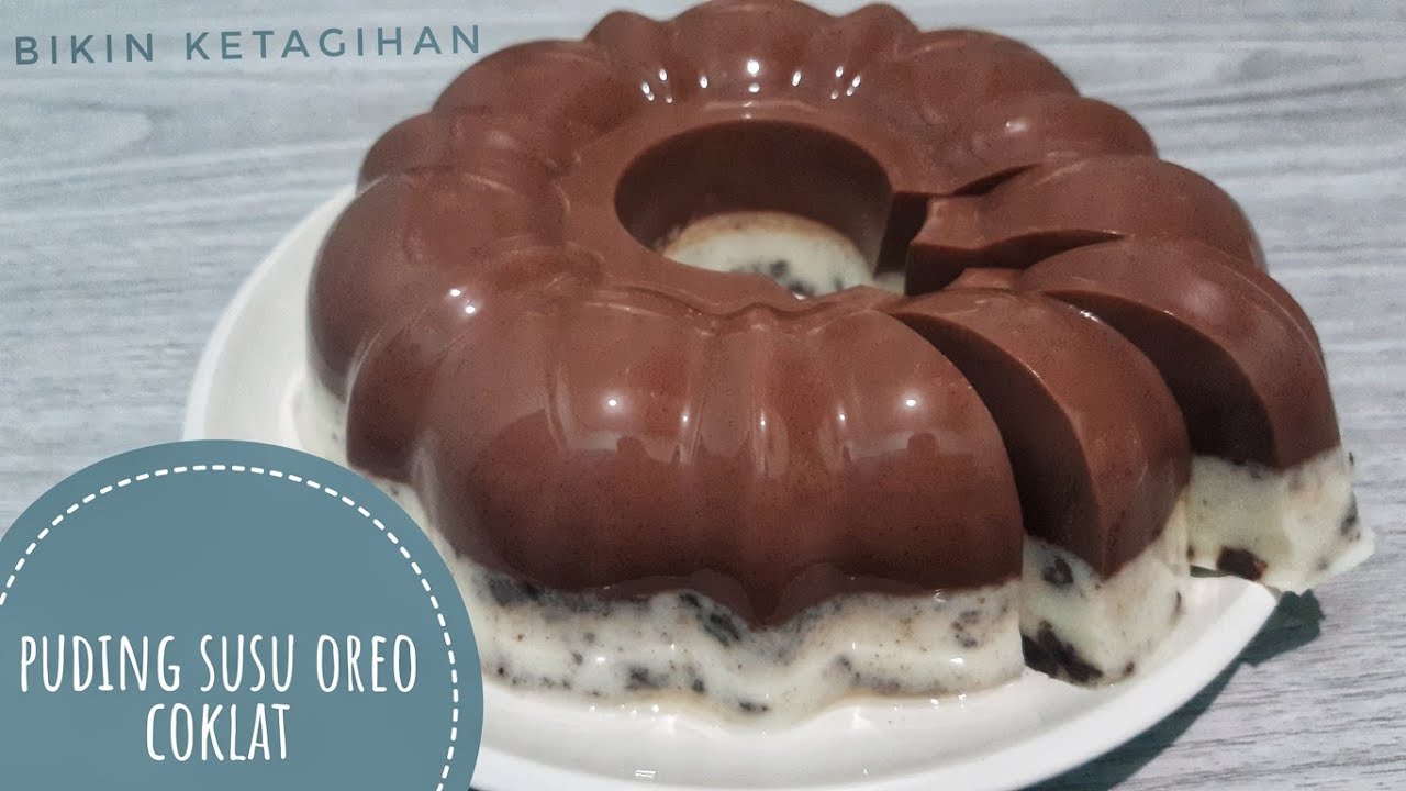 PUDING SUSU OREO COKLAT | lembut banget bikin ketagihan - YouTube