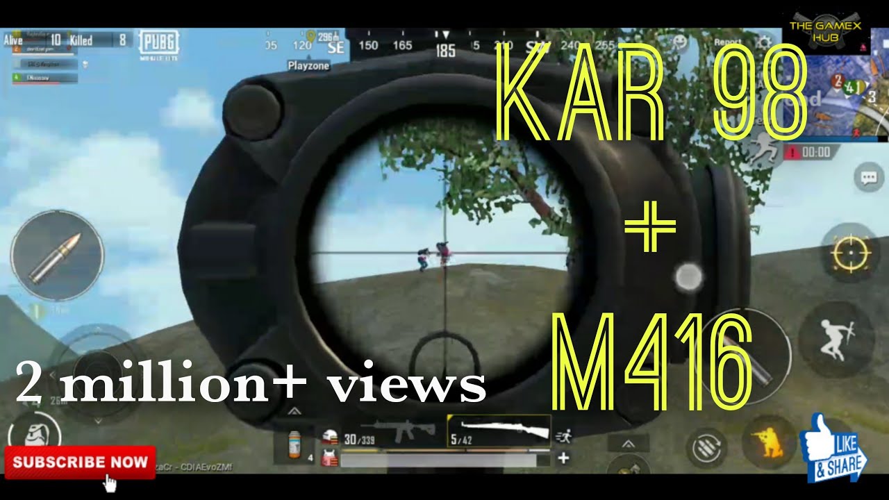 Full classic match with Kar98+M416//The GameX hub//Pubg match - YouTube