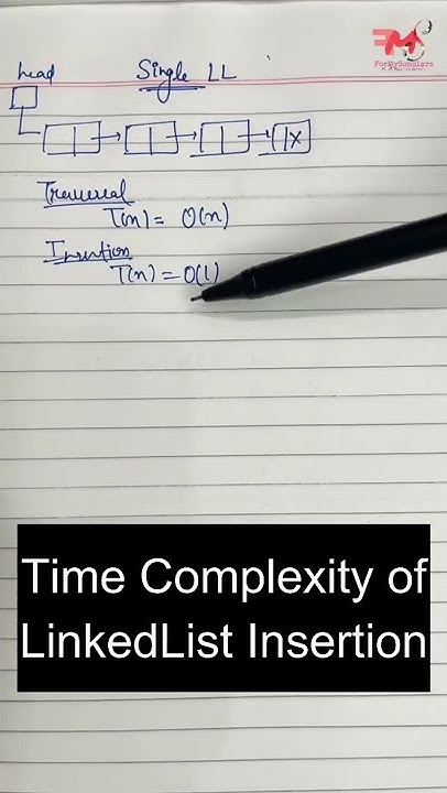 Time Complexity Of Linkedlist Insertion Deletion Traversal Shorts Datastructure 6173