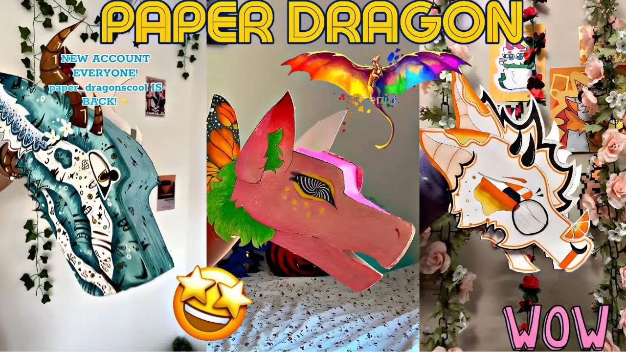 PAPER DRAGON Amazing Puppet🔥NEW BEST Compilation 2024 #14 #dragonpuppet ...