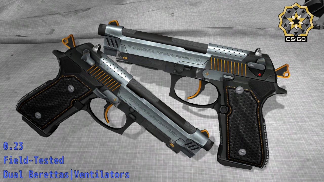 Dual Berettas Ventilators - Skin Wear Preview - YouTube