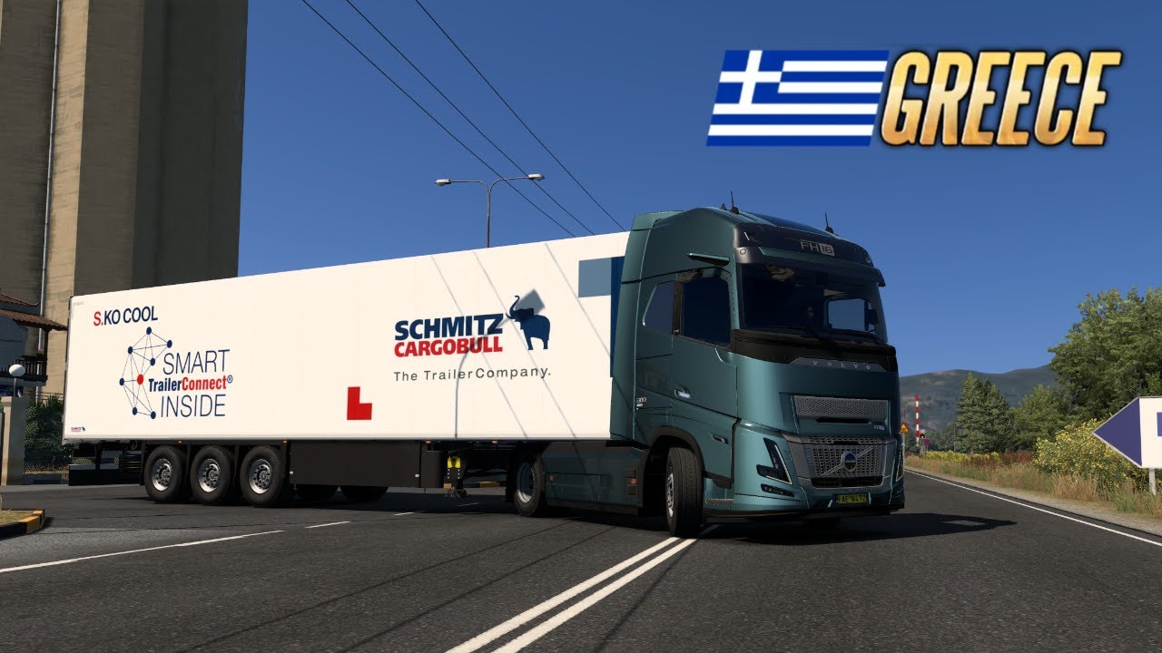 Exploring the new Greece DLC | Trikala | new Volvo FH6 | #8 - YouTube