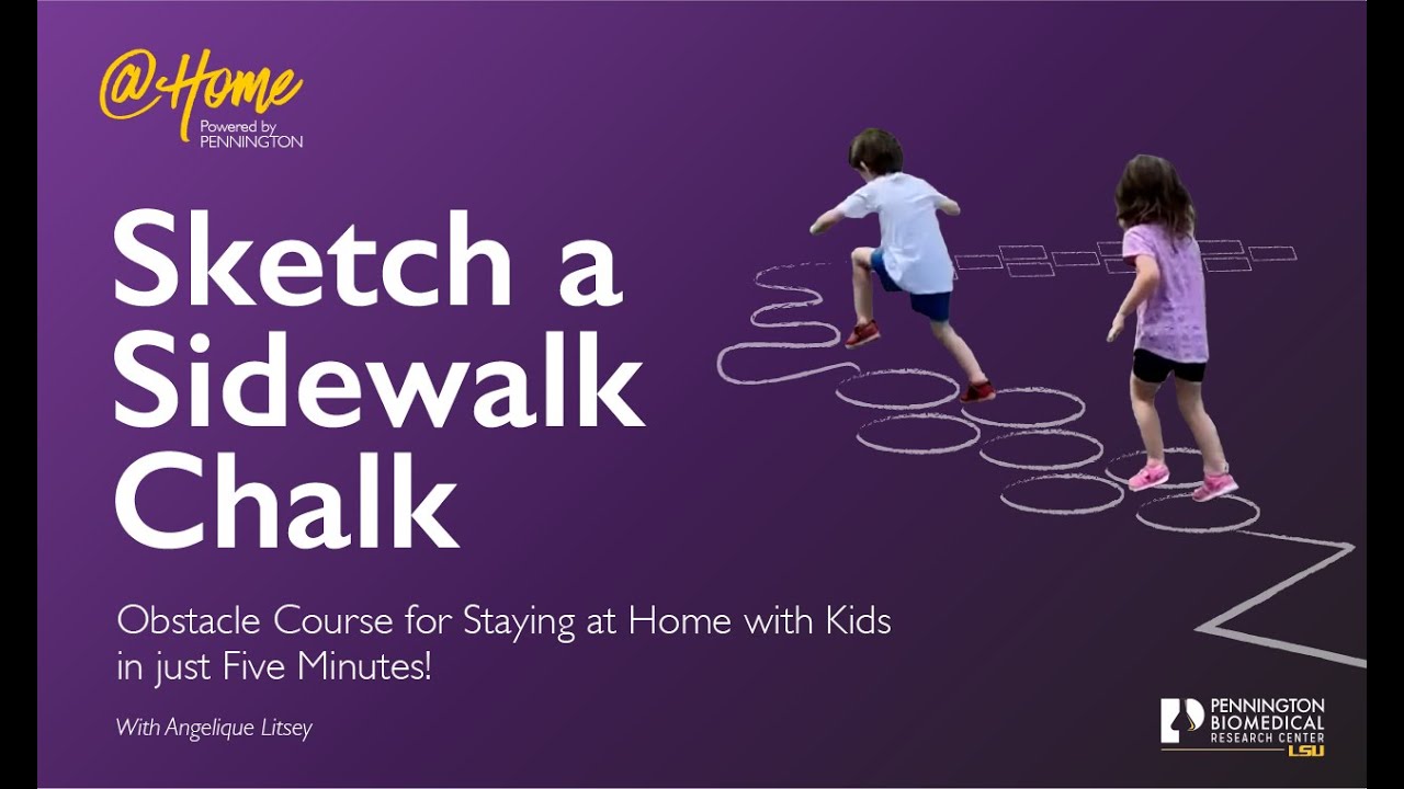 Sketch a Sidewalk Chalk Obstacle Course for Staying at Home with Kids ...