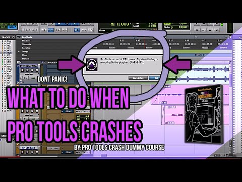 What To Do When Pro Tools Crashes - Pro Tools Crash Dummy Course - YouTube