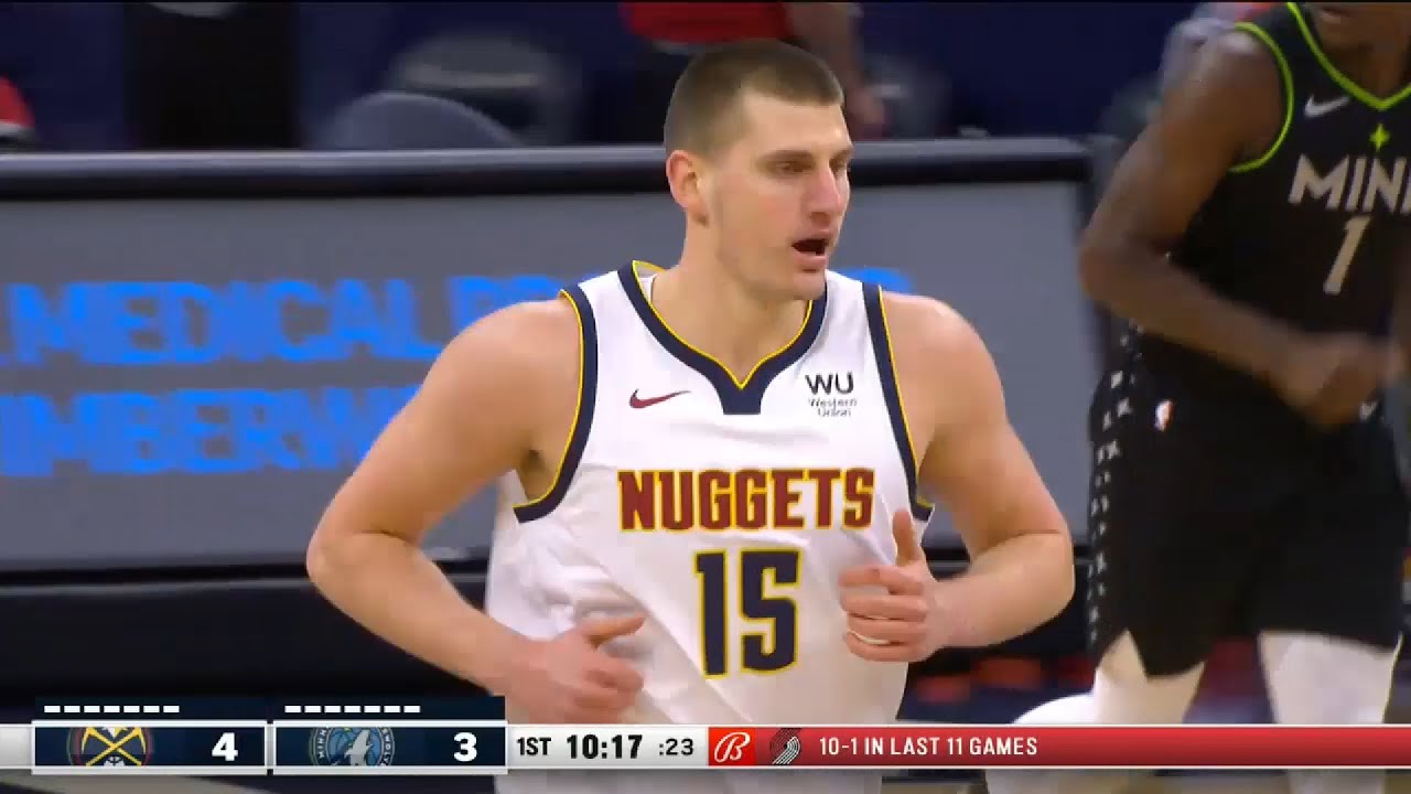 "Nikola Jokic dominate Karl-Anthony Towns & wolves with this put-back ...