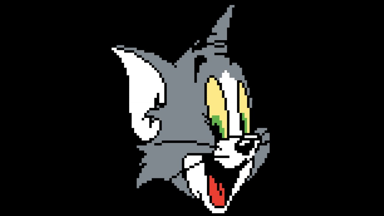 Tom and Jerry Pixel art - YouTube