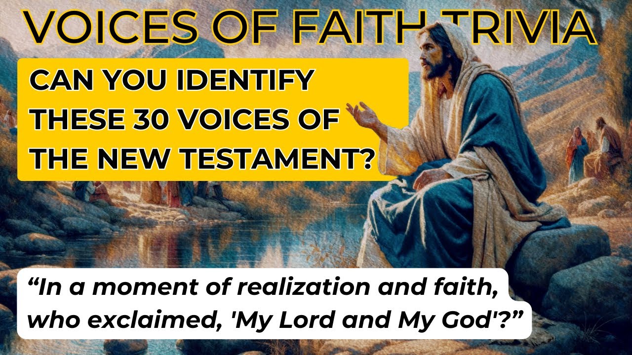 Voices of Faith: Uncovering the Speakers in Scripture - YouTube