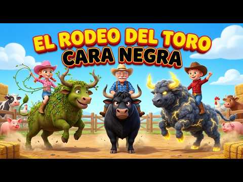 ¡El Rodeo Más Divertido de la Granja!  El Toro Cara Negra y los Elementales🐮🎉 El Club de Juju