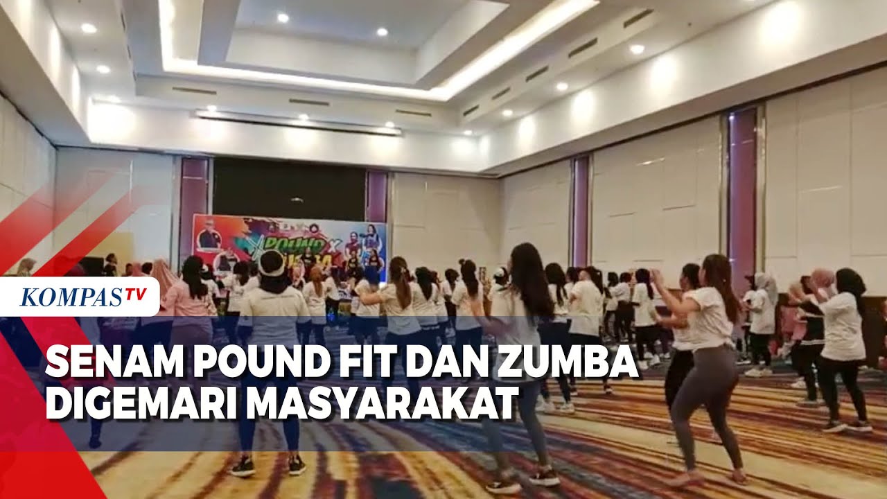 Senam Pound Fit dan Zumba digemari Masyarakat - YouTube