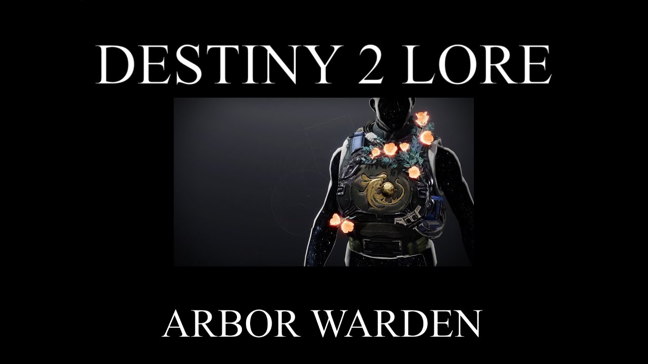 Destiny 2 Lore - Season Of The Deep - Arbor Warden - YouTube