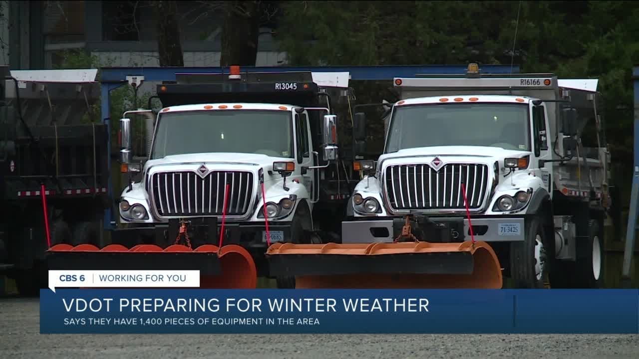 VDOT crews 'on the move' as winter storm approaches - YouTube