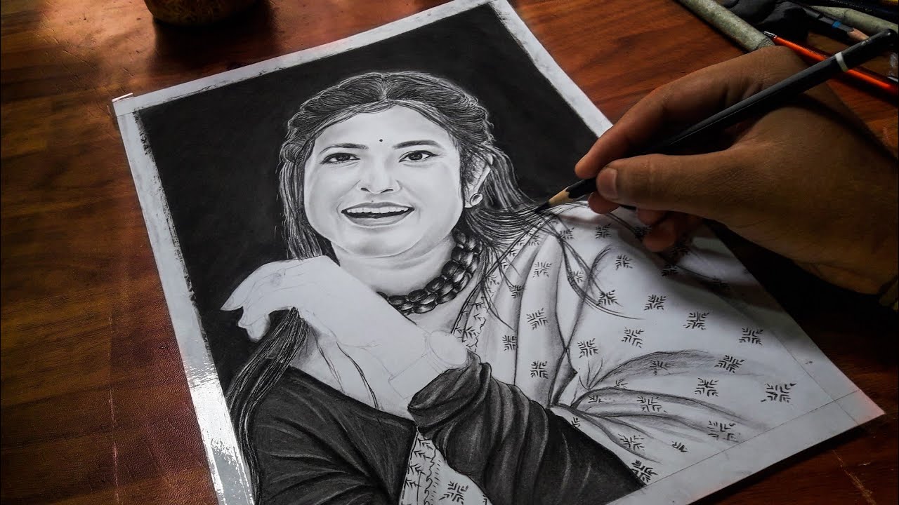 How to draw Deeplina Deka/hyper realistic art #deeplinadeka - YouTube