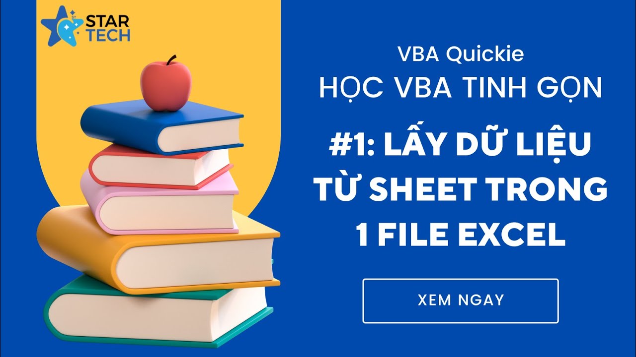 Lấy dữ liệu từ 1 sheet bằng VBA | VBA Quickie | StarTech - YouTube