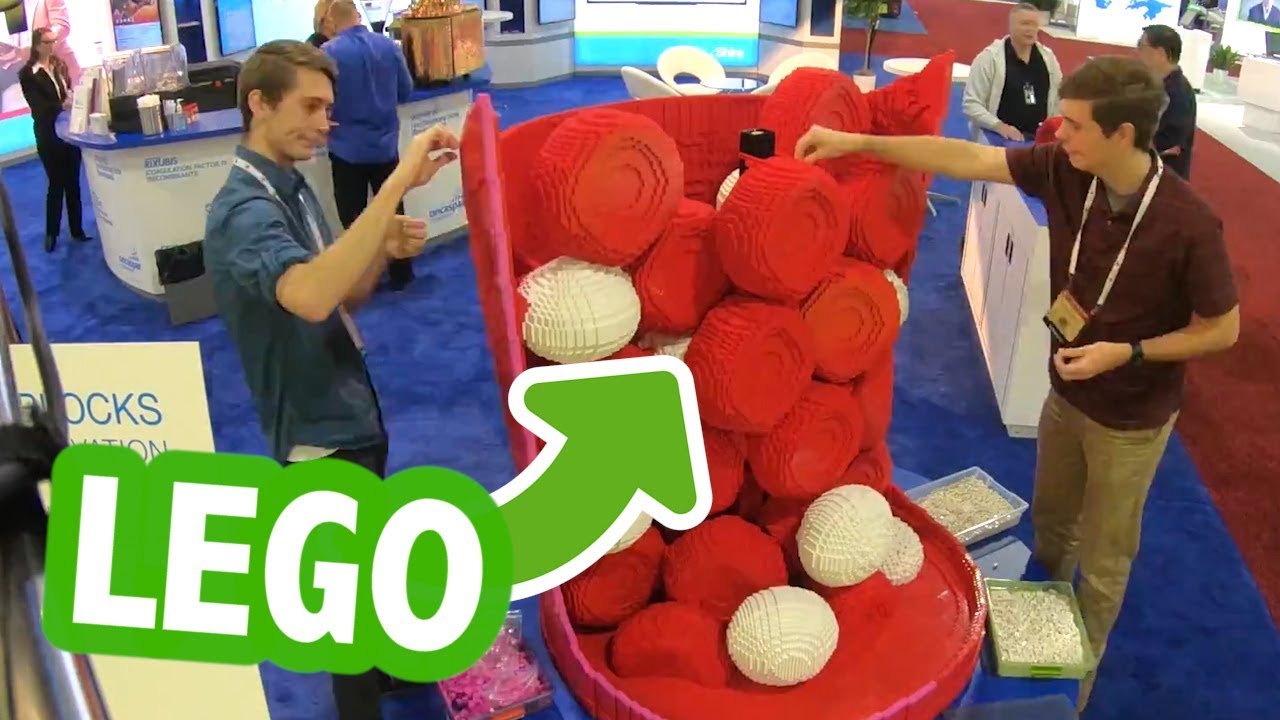 Timelapse: Building a Massive LEGO Blood Vessel - YouTube