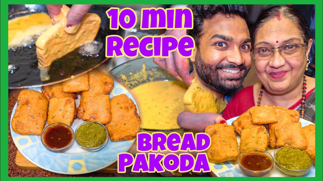 10 Minute Bread Pakoda Recipe | Cooking Paaji - YouTube