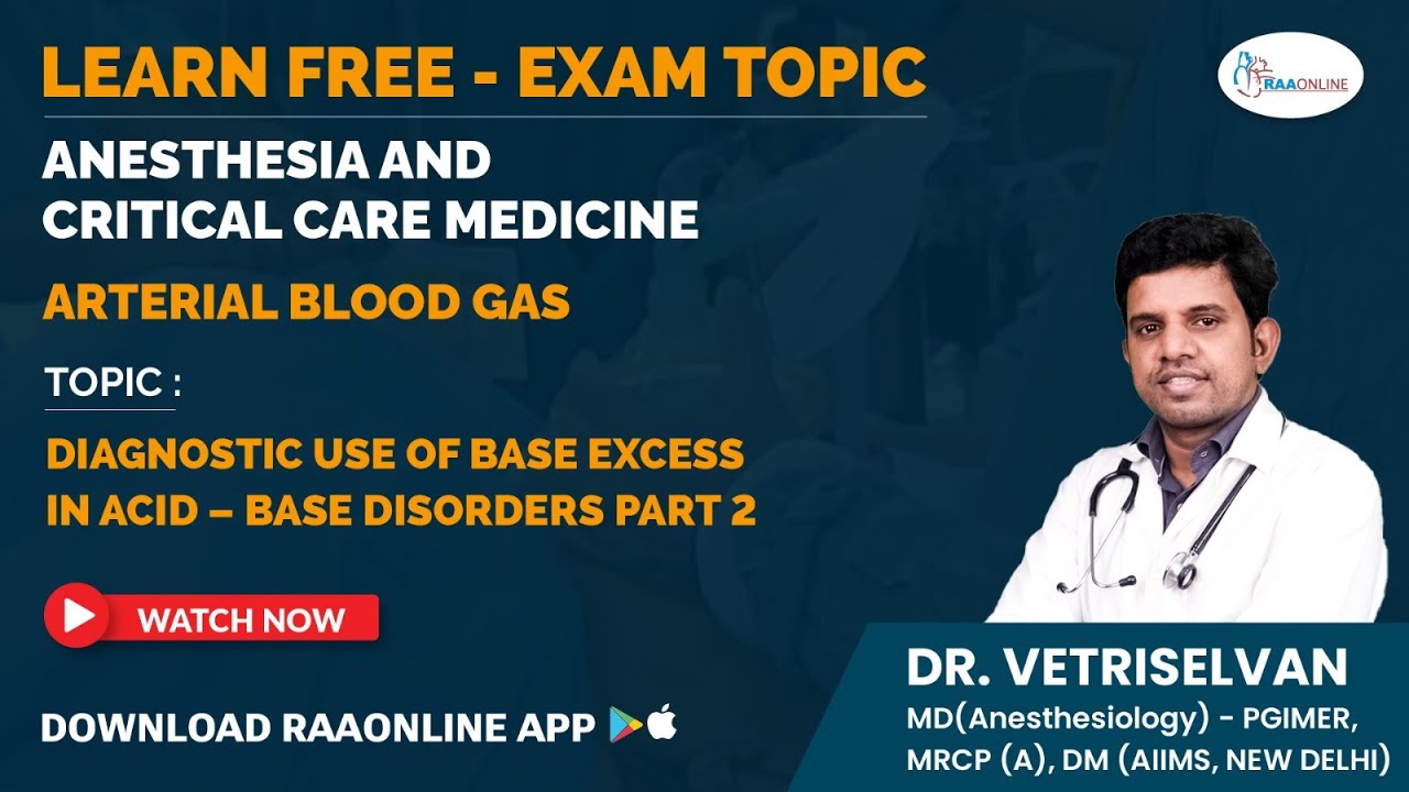 Anesthesia & Critical Care Medicine | Diagnostic use of Base Excess in ...